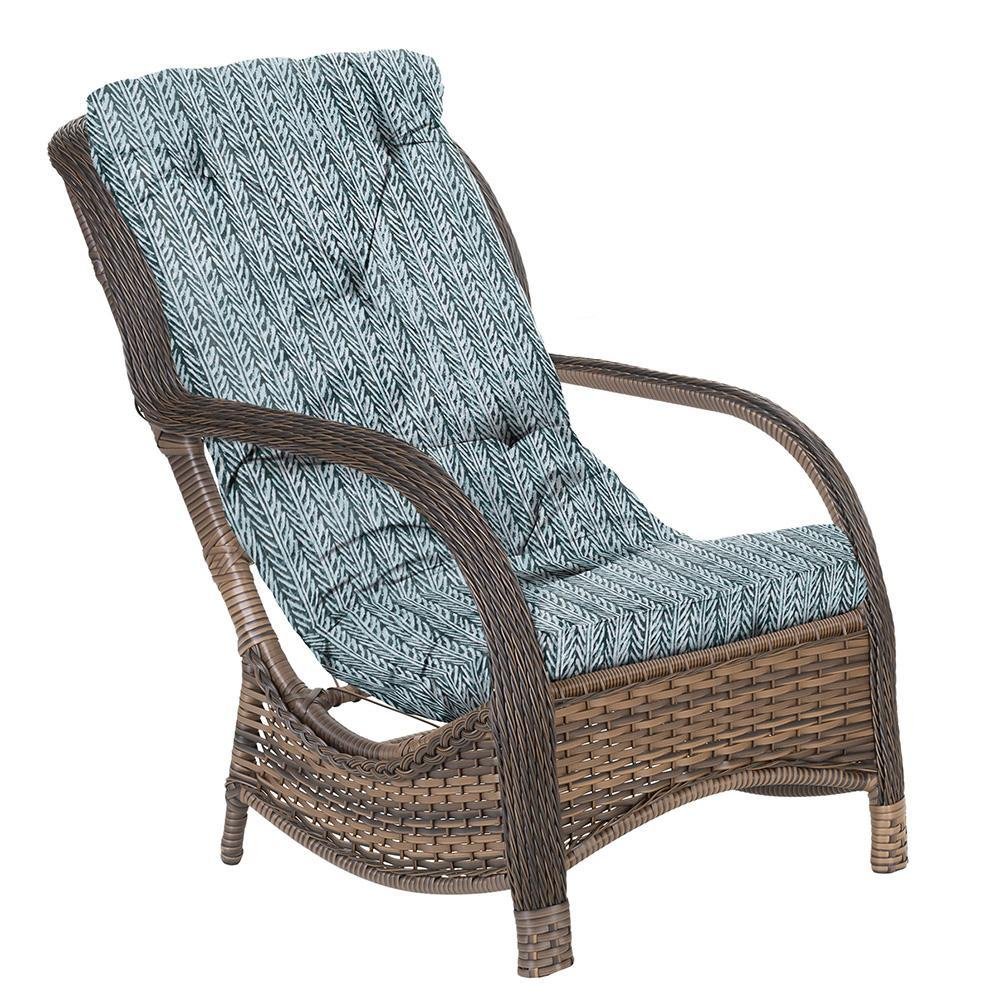 Poltrona Varanda Área Externa Jardim Alumínio Fibra Sintética 1Un ...