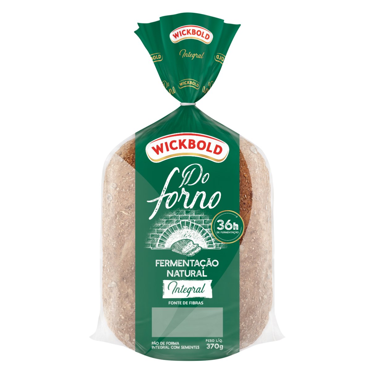 Pão WICKBOLD Fermentação Natural Sabor Integral Pacote 370g | Pão de Açúcar