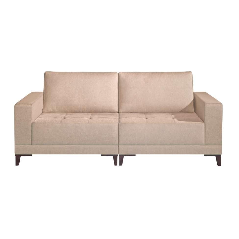 Sofá Volga 3 Lugares Linho Bege | Pão de Açúcar
