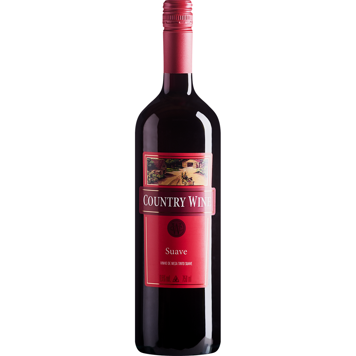 Vinho Brasileiro Tinto Suave COUNTRY WINE Garrafa 750ml P o De A car