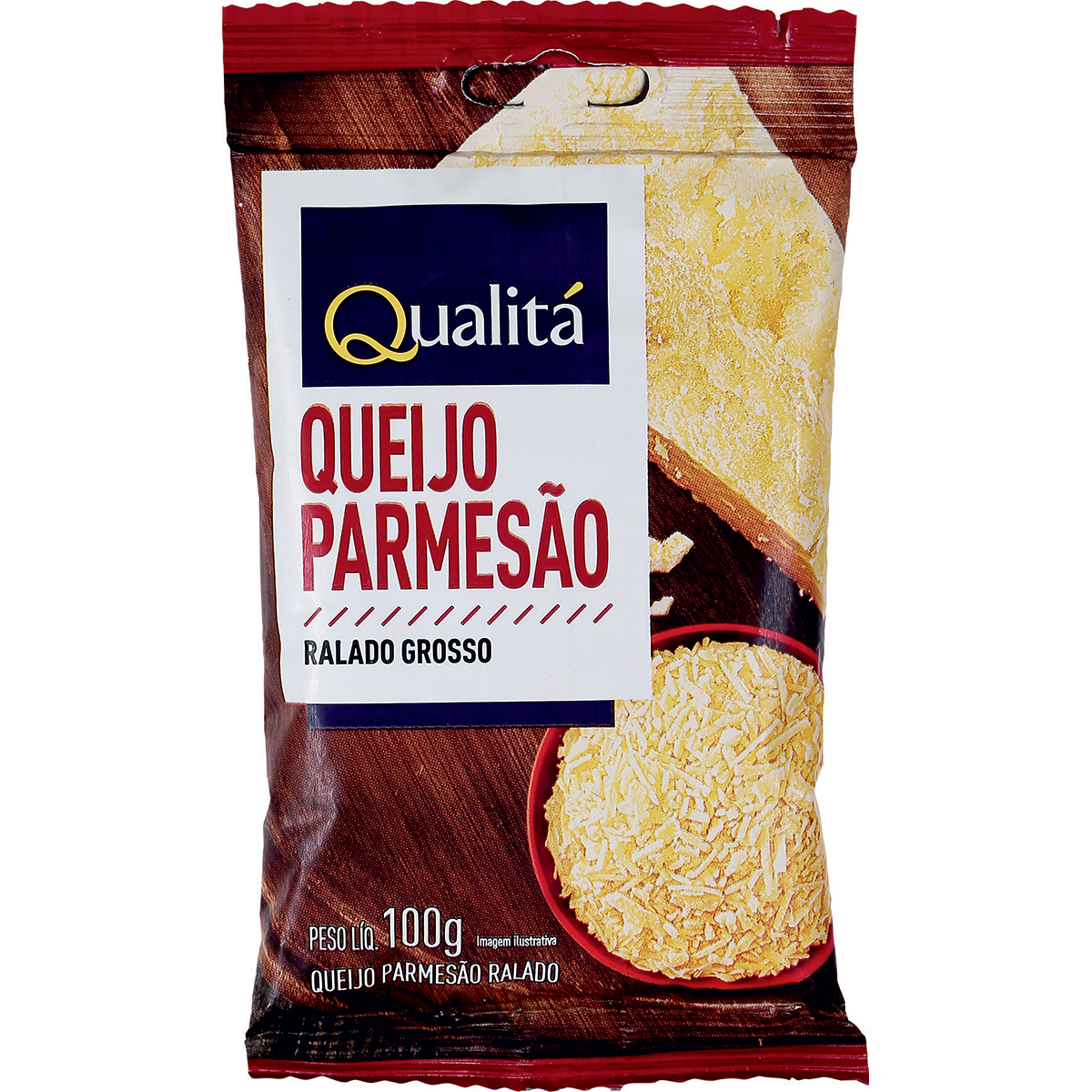 Queijo Parmesão Ralado QUALITÁ Pacote 100g | Pão de Açúcar