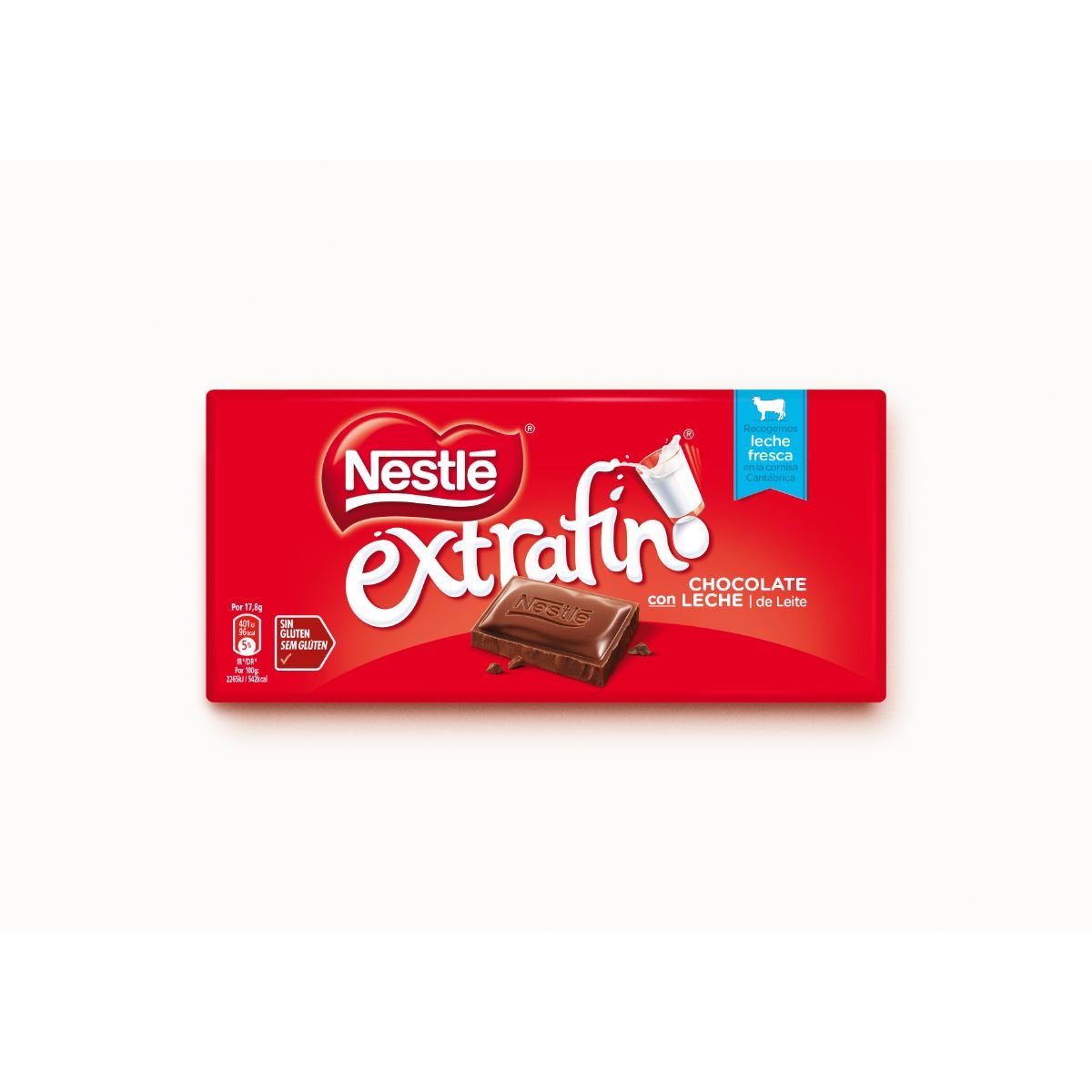 Chocolate NESTLÉ Ao Leite Extrafino 125g IMPORTADO _ Importação | Pão ...