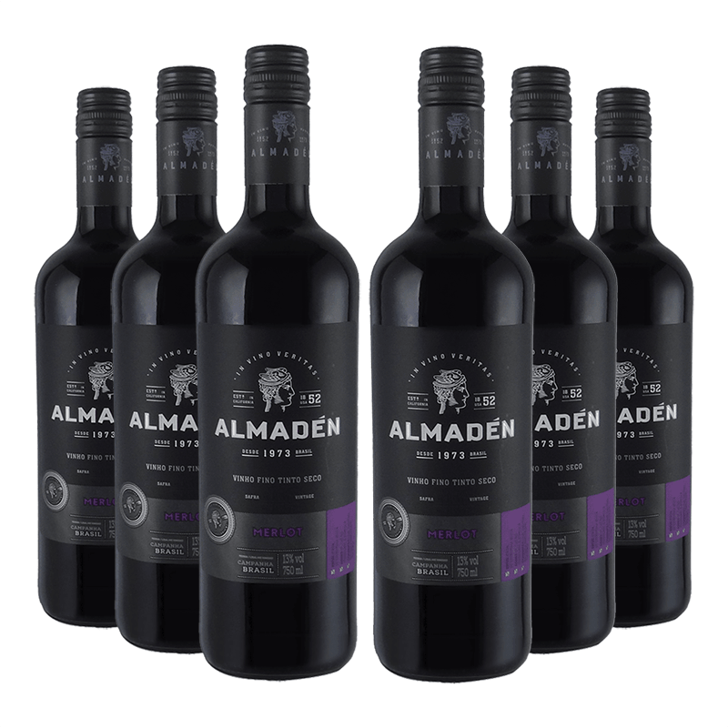 Vinho Almadén Merlot 750ml - Kit 6 Unidades | Pão de Açúcar