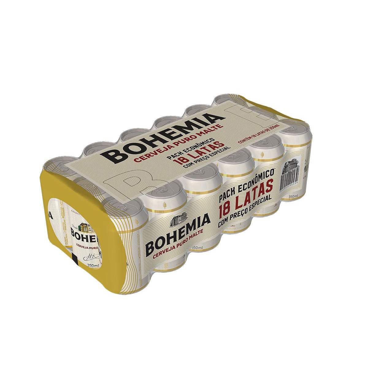 Cerveja Bohemia Puro Malte 350ml Lata Pack C/18 | Pão de Açúcar