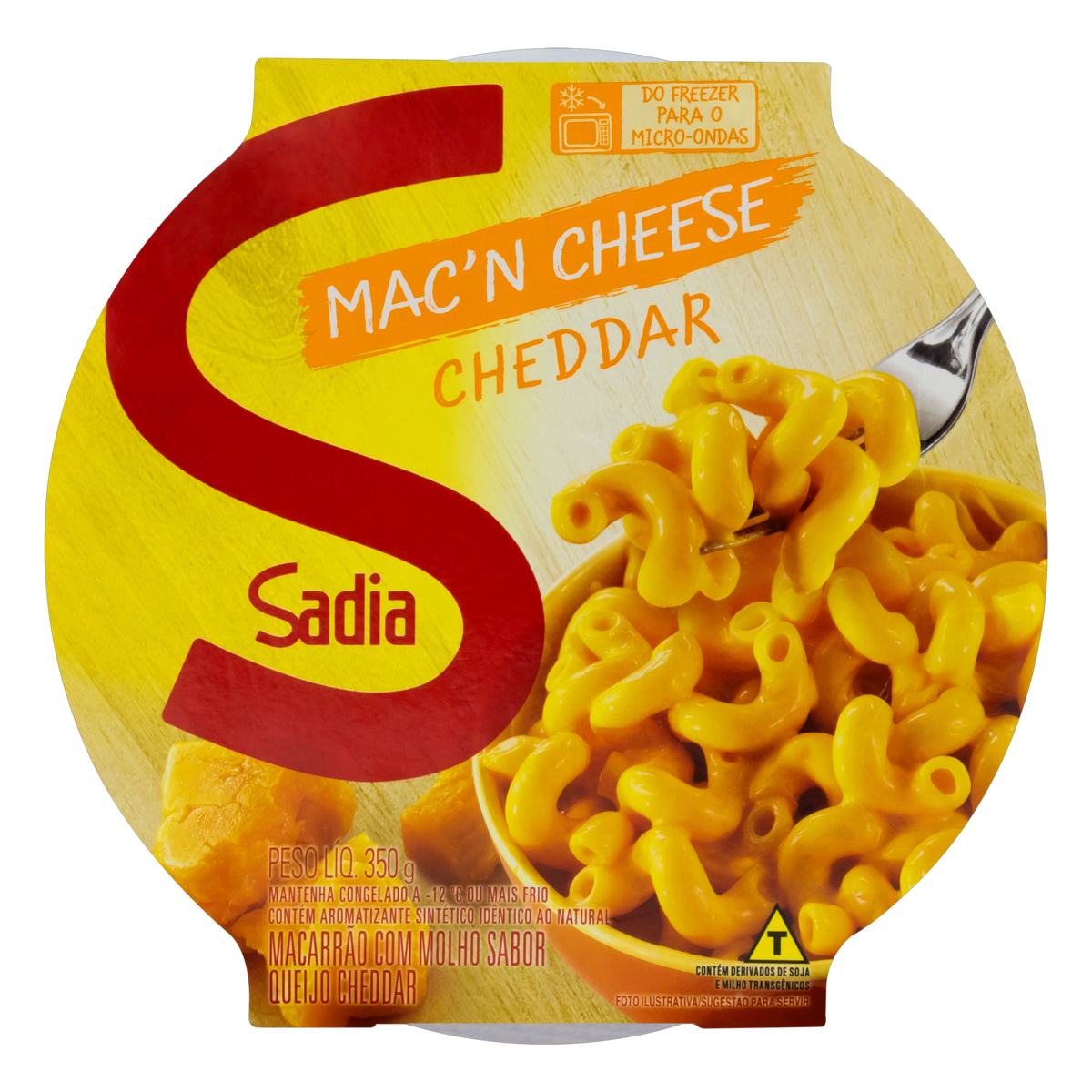 Mac'n Cheese Cheddar Sadia Pote 350g | Pão de Açúcar